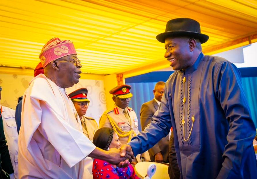 President Tinubu Meets Obasanjo, Jonathan In Ghana (Photos)